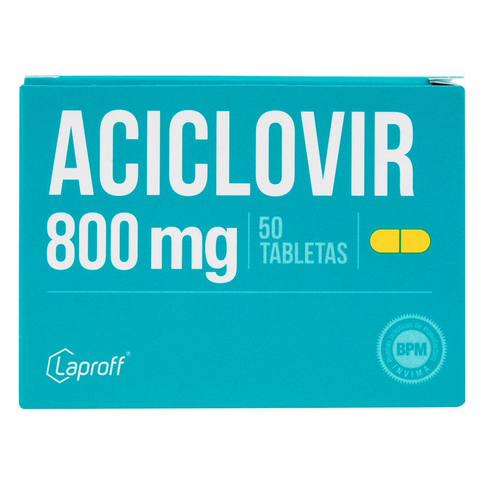 ACICLOVIR 800mg 50 Tabletas LP - Farmaster Droguerías